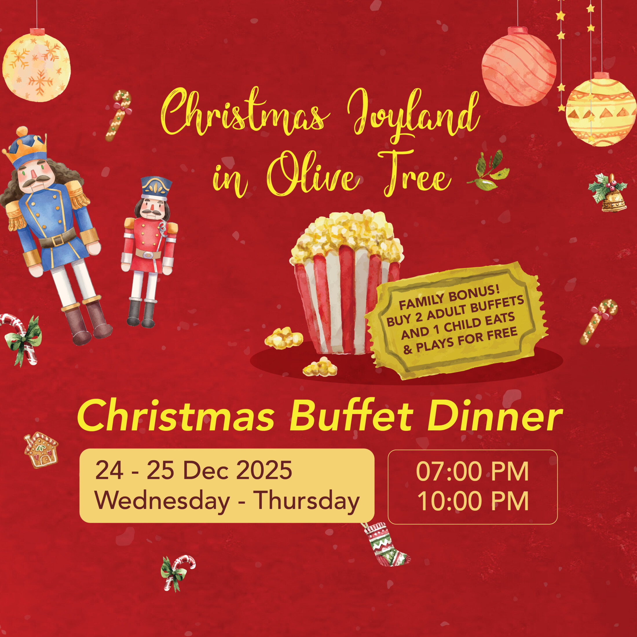 Christmas Buffet Dinner - Olive Tree Hotel