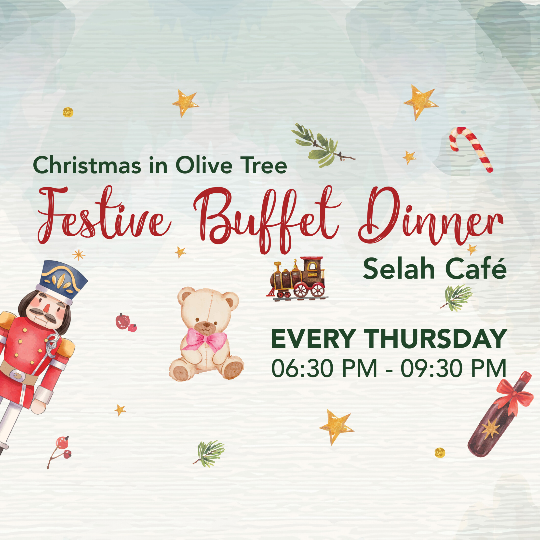 Festive Buffet Dinner - Olive Tree Hotel